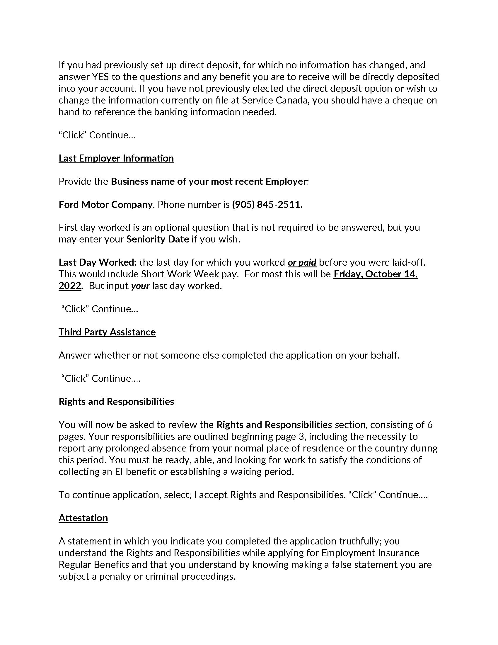 EI Reference Code for PP43 week of October 17 – Unifor 707