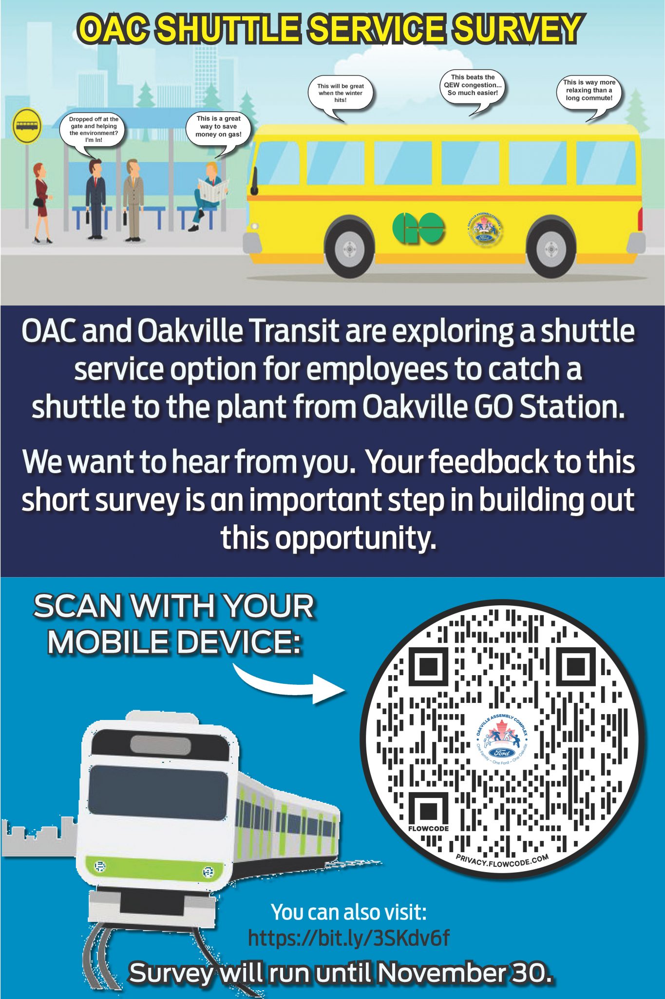OAC and Oakville Transit- Shuttle Service to the Plant – SURVEY ...