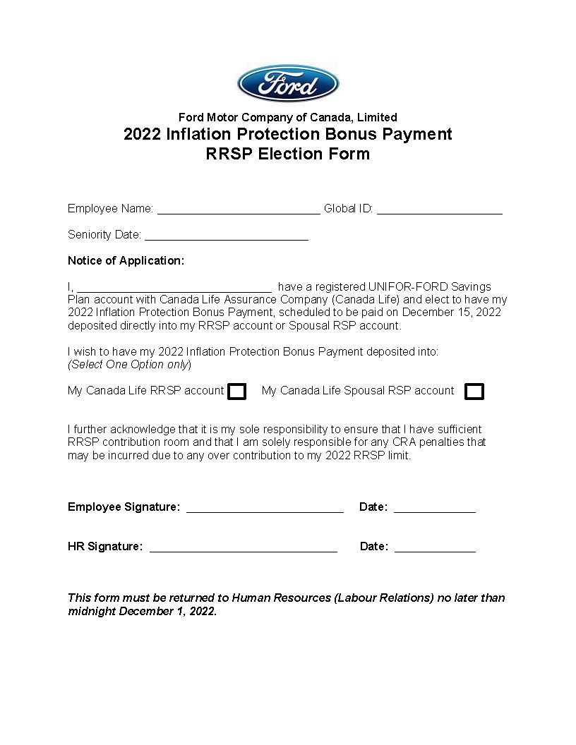 2022 Inflation Protection Bonus Payment – Option to Transfer to RRSP ...