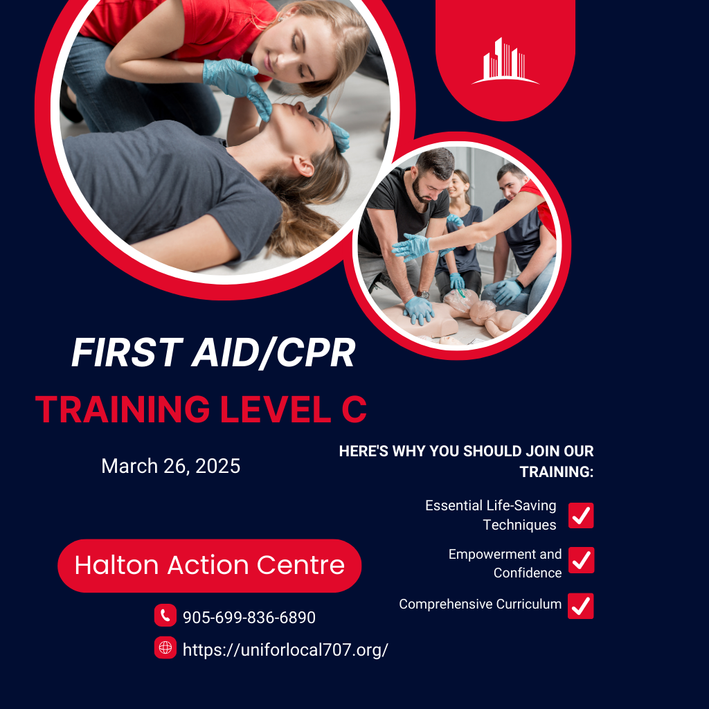 CPR Training – March 26 – Unifor 707